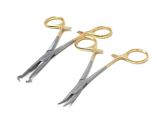 No Scalpel Vasectomy Set of 2 Fixation Clamp & Fine Forceps Urology ...