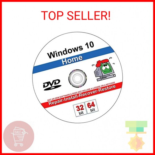 9th and Vine Compatible Windows 10 Home 32/64 Bit DVD. Install To ...