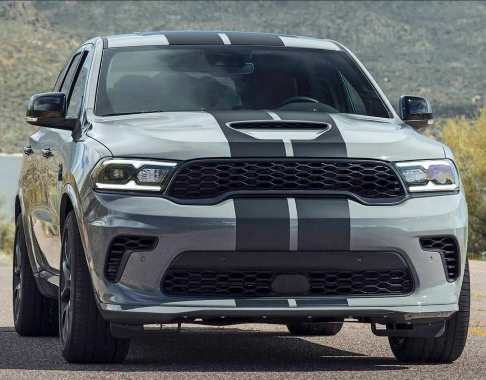 Dual Redline rally Stripe Decal FIT DODGE DURANGO SRT 392 Sticker 2015 ...