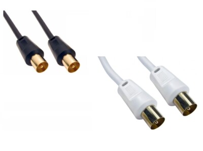 0.5m,1m,2m,3m,10m Tv Ariel Cable Lead Extension Cable coaxial Male To ...
