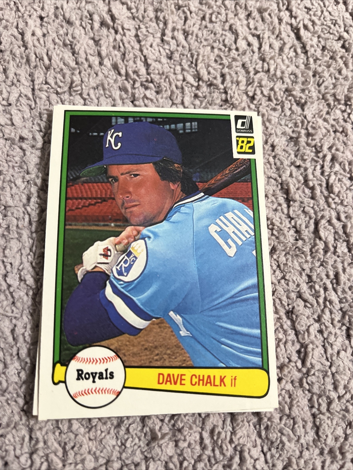 1982 Donruss Baseball Card #590 Dave Chalk Kansas City Royals | eBay