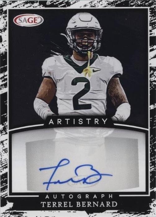 2022 SAGE Artistry - Autographs Terrel Bernard #A-TB (AU, RC) for sale ...