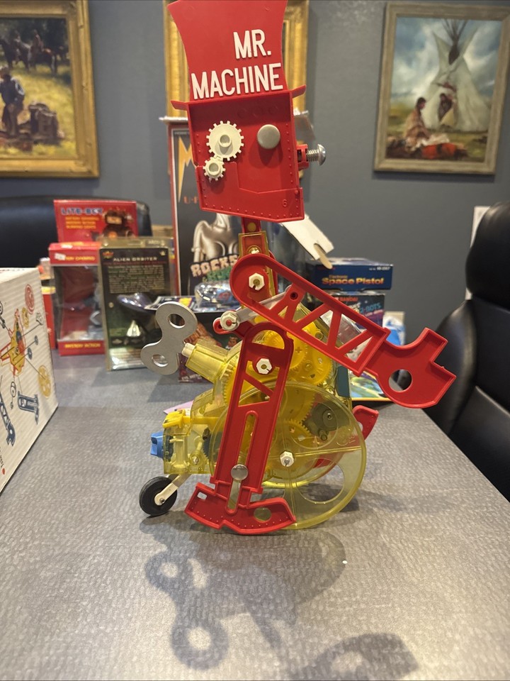 Vintage 1960 Ideal Toys Mr. Machine Robot with Box & Instructions ...