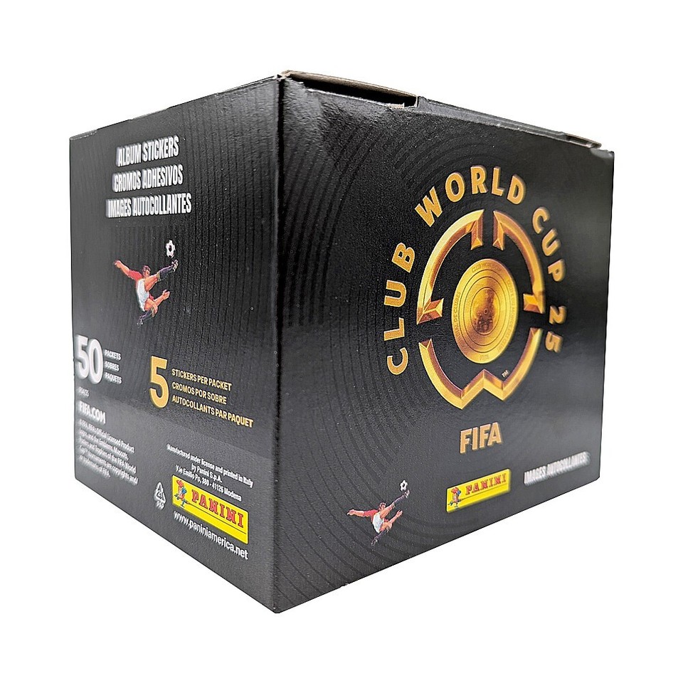 FIFA Club World Cup 2025 Panini 50 Pack Sticker Box - Brand New Sealed ...