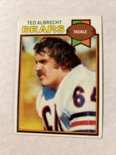 1979 Topps Football Card #72 Ted Albrecht Chicago Bears ExNm Free ...