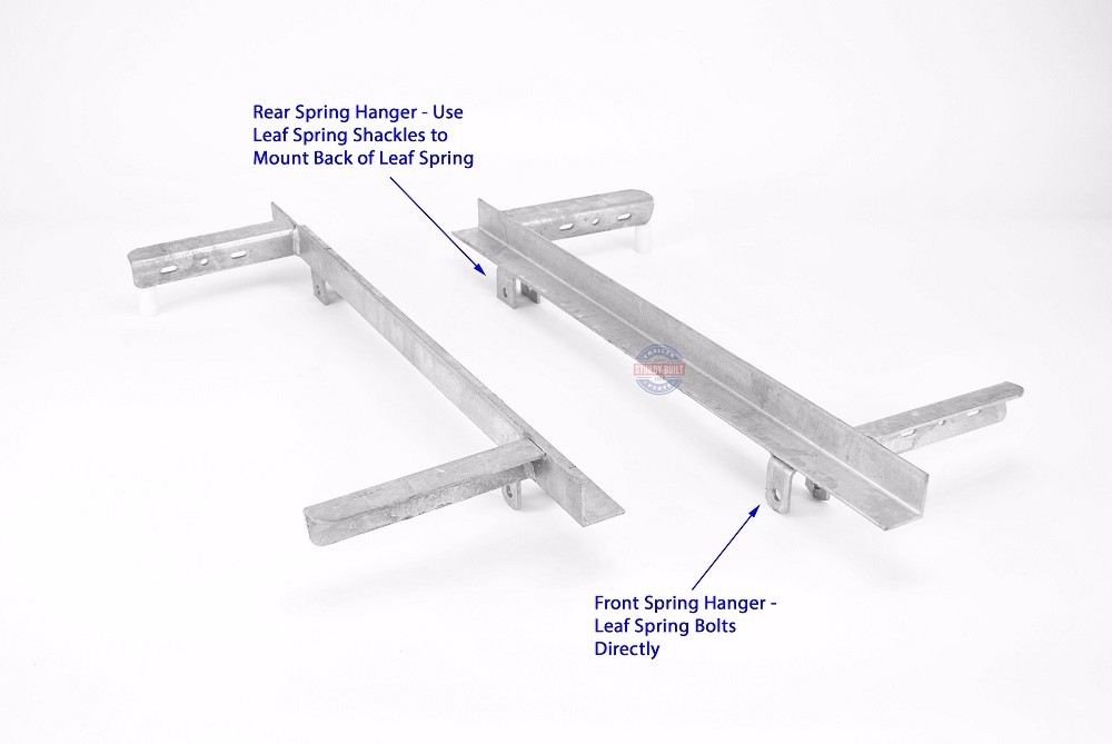 Boat Trailer Leaf Spring Slider Hanger Single Axle 25 1/4 Double Eye ...