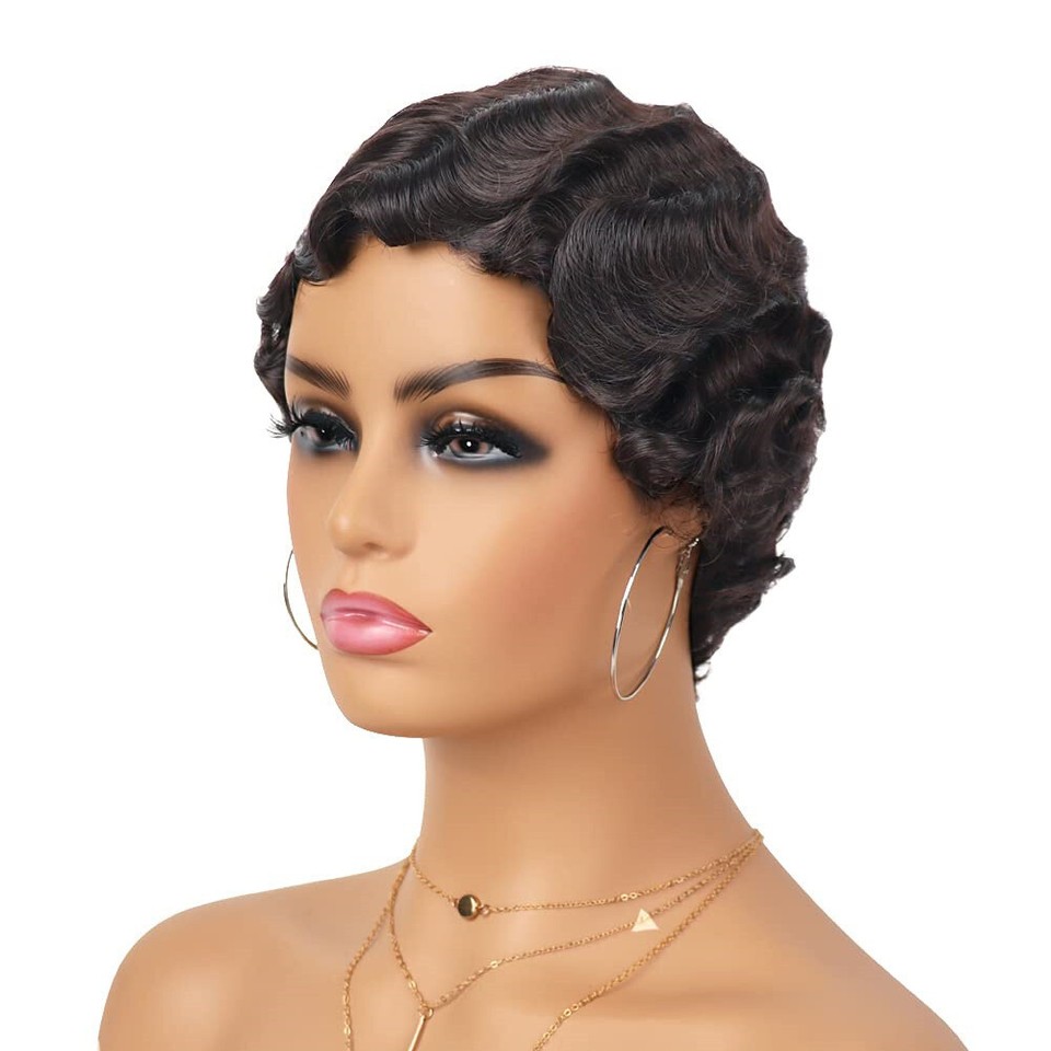 Retro Vintage Finger Wave Wigs for Lady Women Mommy 1920’s Party Wig ...