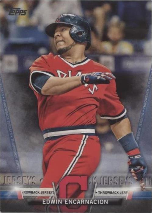 2018 Topps - Topps Salute Series 2 Throwback Jerseys Edwin Encarnacion #S-24 Blue for sale ...