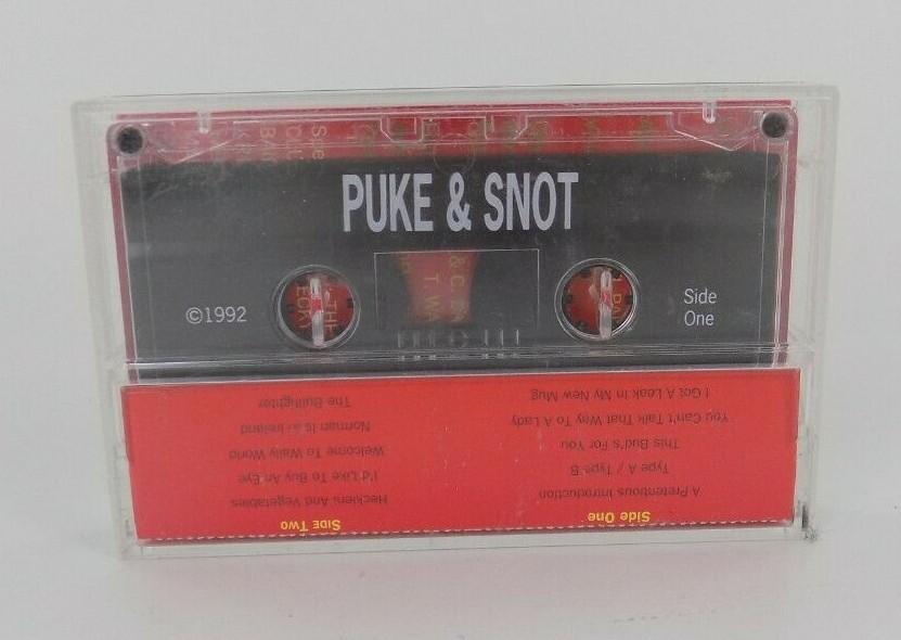 RARE CASSETTE Puke N' Snot vs the Bard Slipping Between the Cracks ...