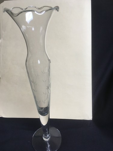 Vintage Princess House Etched Crystal Bud Vase | eBay