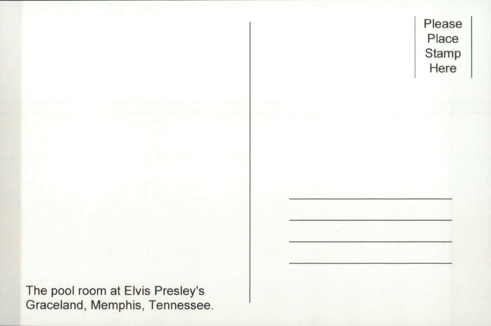 Elvis Presley, The Pool Room at Graceland , Memphis TN, Billiard Table ...