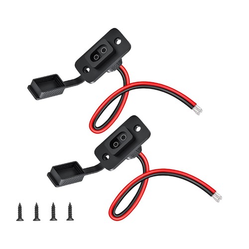 2 Pieces SAE Socket Male Plug to Female Socket Cable RV Wire Battery ...