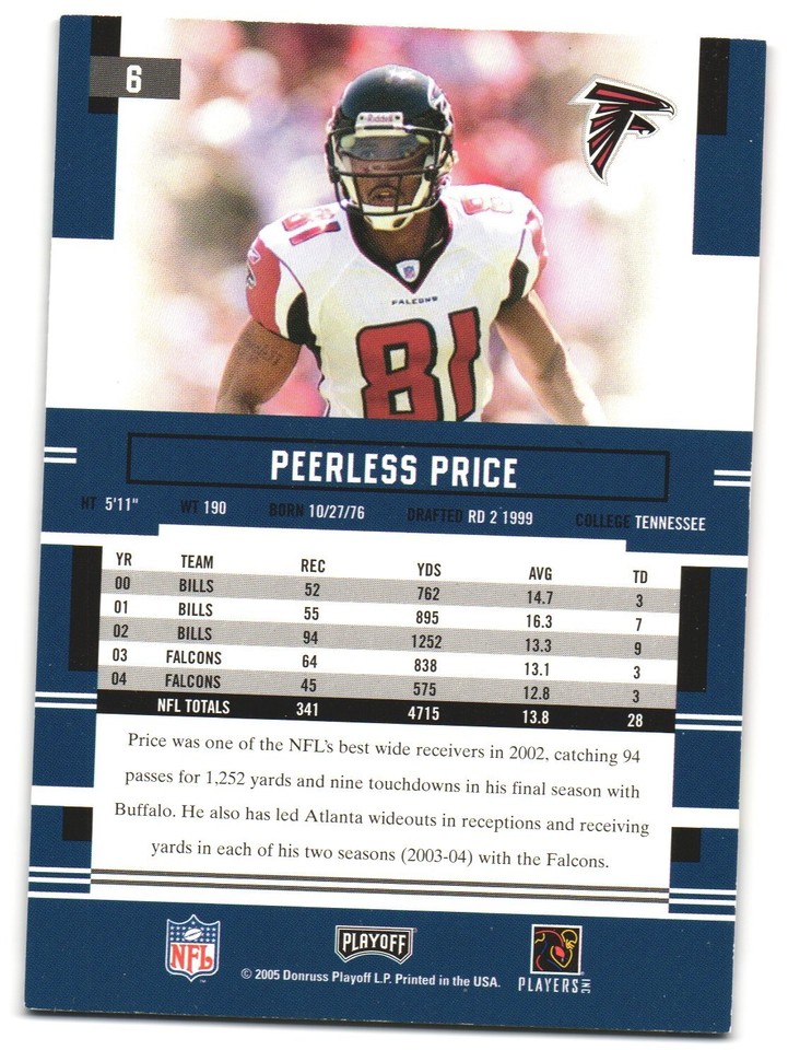 Peerless Price 2005 Playoff Prestige #6 | eBay