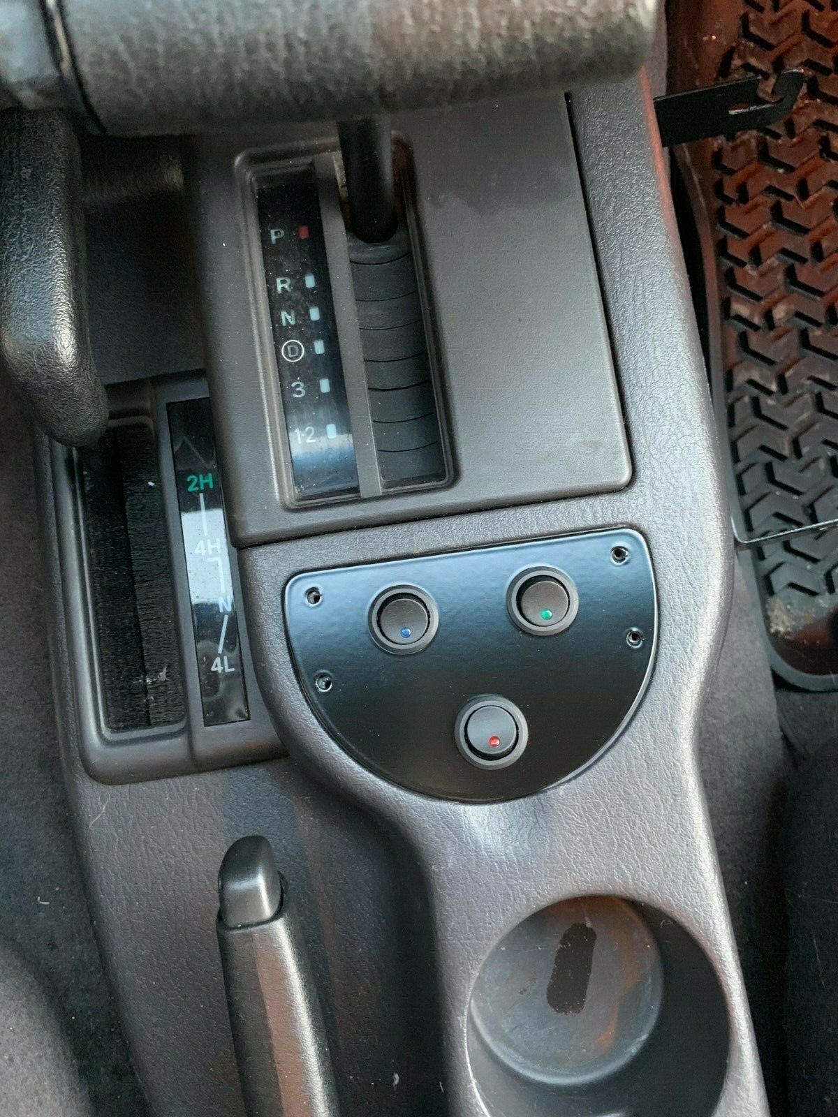 Fits Jeep Cherokee XJ Ash Tray ashtray 3 Switch Plate Switches rock ...
