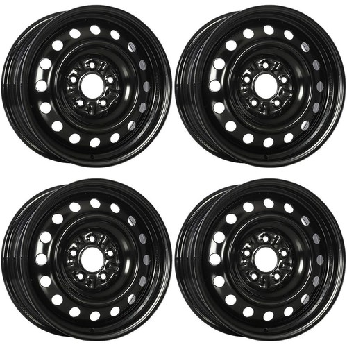 Set of 4 16in Black Steel Wheel Rims for Kia Forte Soul, RB2B1Z1 5x114 ...