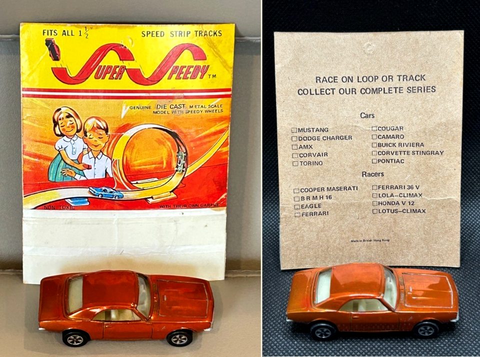 Vtg SUPER SPEEDY Spectraflame 1967 Camaro Jet Wheel AMT Tuffy Redline ...