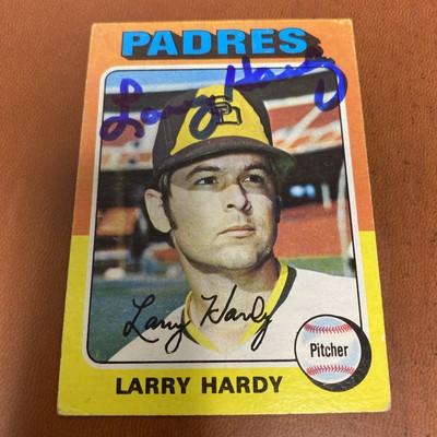 Larry Hardy 1975 Topps San Diego Padres Auto Autographed Signed Rookie ...