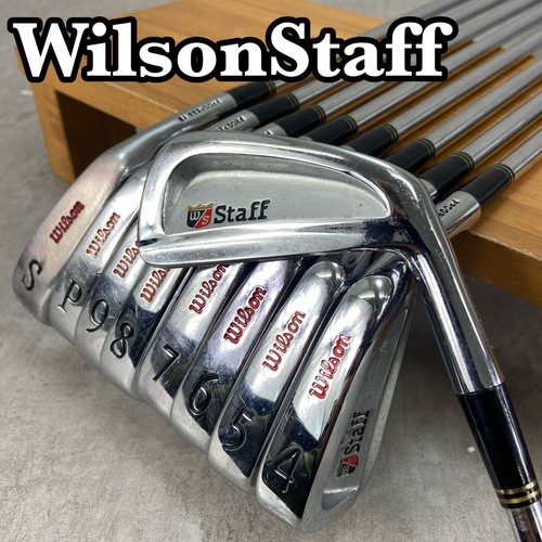 Wilson Staff Men's Golf Iron Set 9 Clubs Steel Right Handed Excellent ...