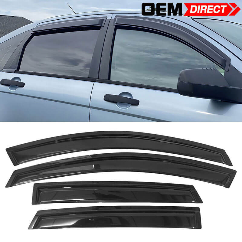 Fits 08-11 Ford Focus Sedan 4Dr Slim Style Window Visors Guards 4PCS ...