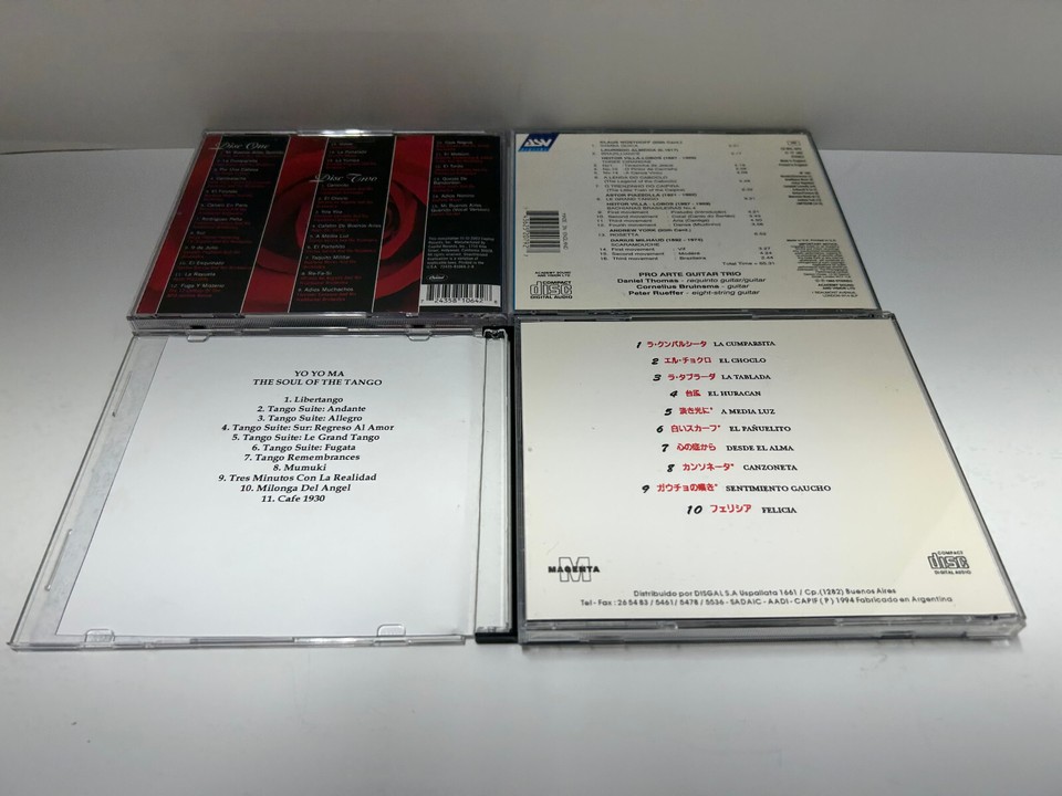 Great 5 CD Tango Collection Yo Yo Ma Best Tango Album Pro Arte Guitar D ...