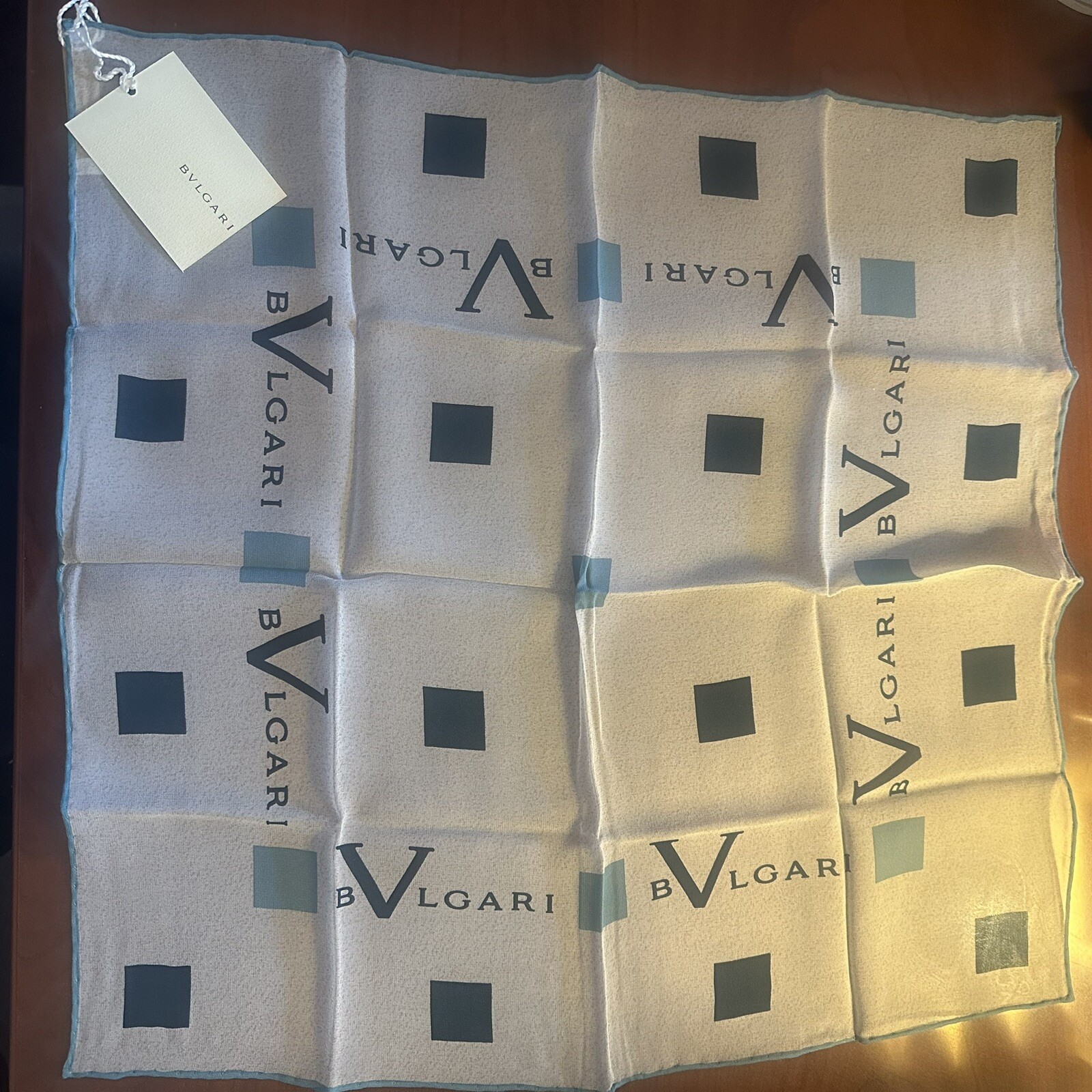 Bvlgari designer 100 % Printed silk scarf 18x18 | eBay