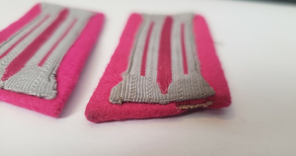 Original WW2 GERMAN Fire Police Feuerwehr Polizei POLICE COLLAR TABS ...