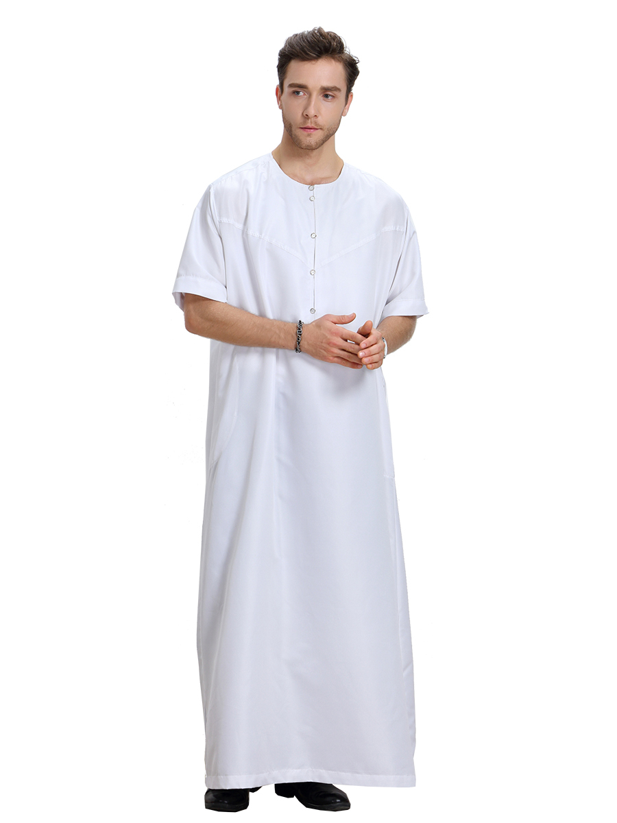 Thobe Dishdasha Men Thawb Jubba Thoub Muslim Islam Abaya Daffah Kaftan ...