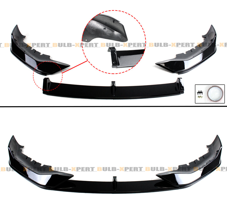 For 2021+ BMW G30 530i 540i M550i M Sport LCI AC Style Black Front Lip ...