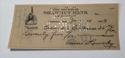 1939 THE NATIONAL SHAWMUT BANK Boston Massachusetts Crothers Original ...