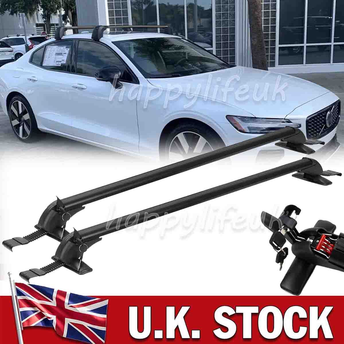 For Volvo S40 S60 S80 S90 43.3" Aluminium Top Roof Rack Cross Bars ...
