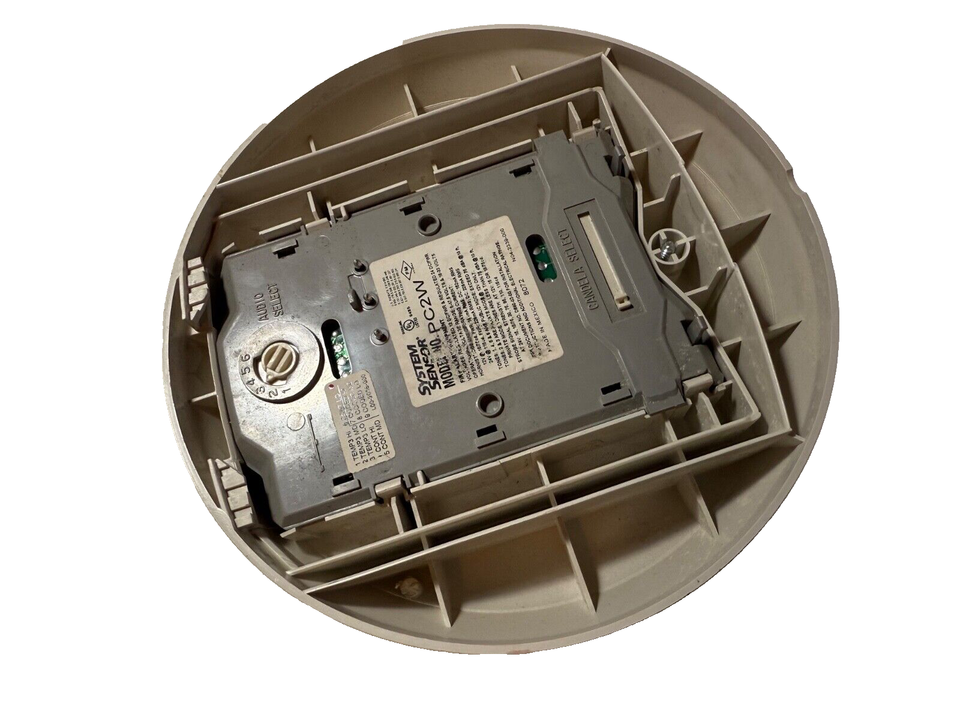 System Sensor PC2W Fire Alarm Horn Strobe Ceiling White No Mounting ...