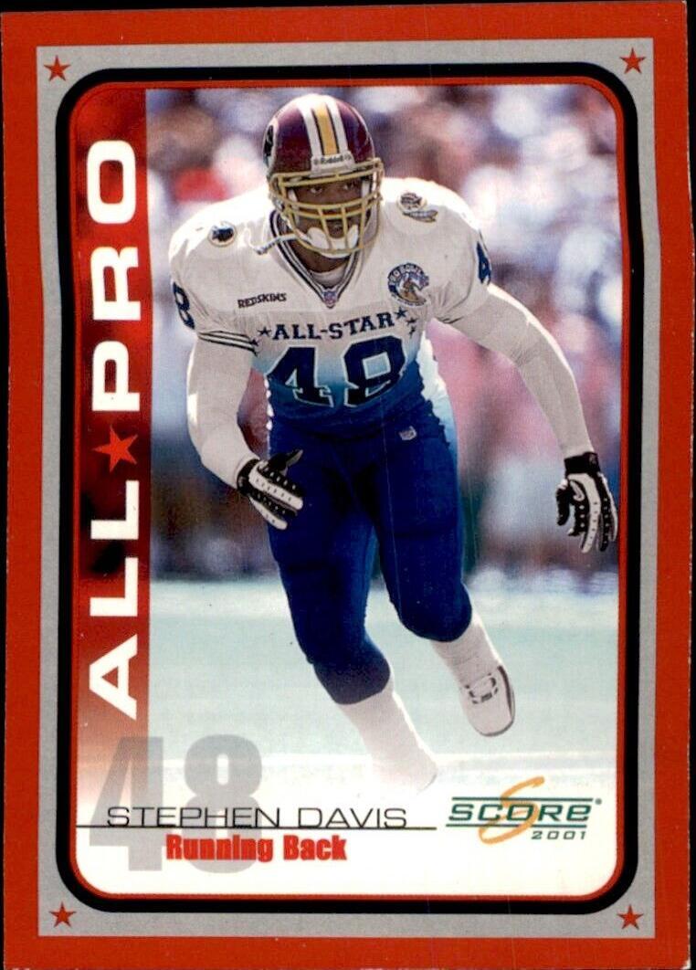 2001 Score - All Pro Stephen Davis #223 for sale online | eBay