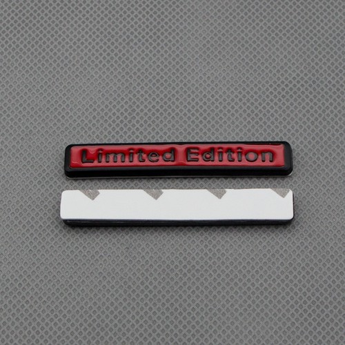 2Pcs Black Metal Red Coated Limited Edition Fender Badge Rear Trunk ...