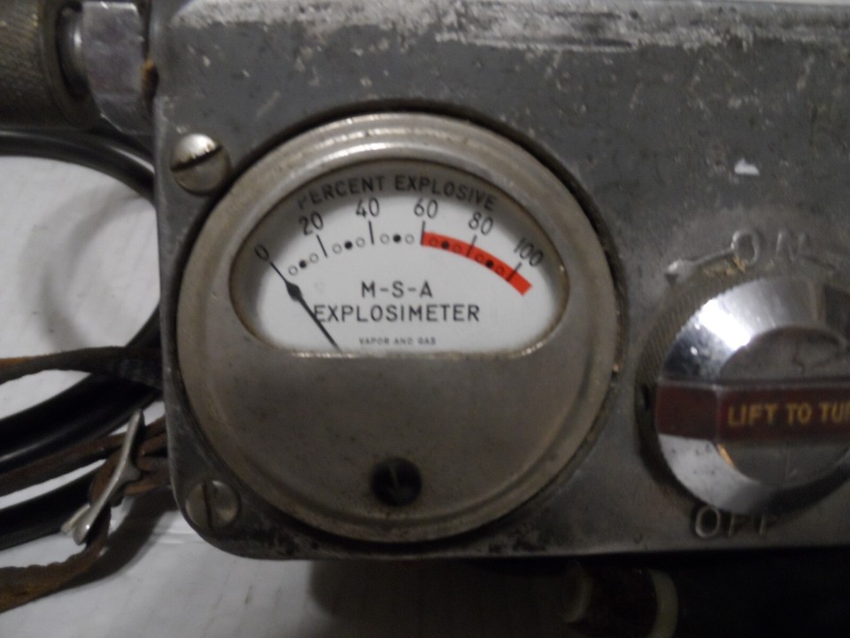 MSA 89220 Explosimeter Combustible Gas Indicator 2A Vintage leather ...