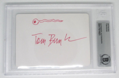 Tom Bunk Garbage Pail Kids sketch signed autographed BAS Beckett Mad ...