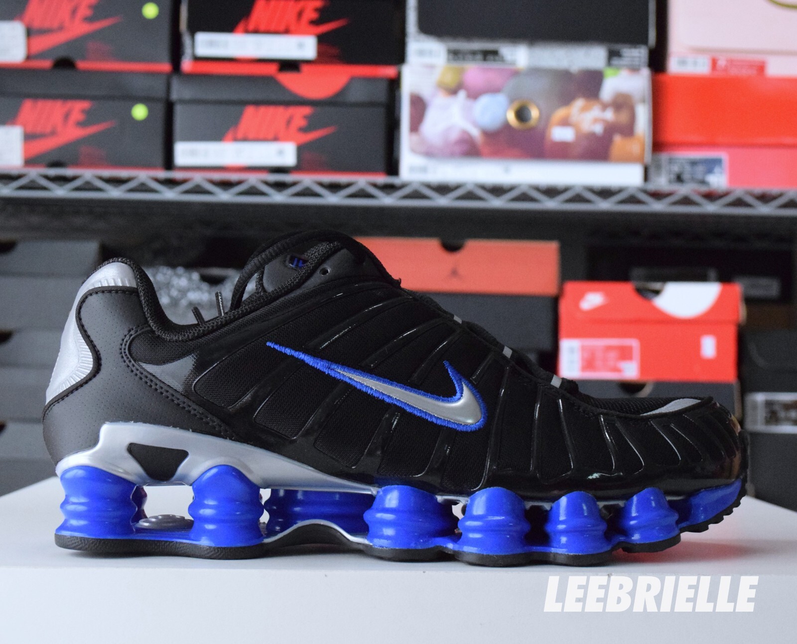 Nike Shox TL Shoes Black Racer Blue Metallic Silver CN0151-004 Men's ...