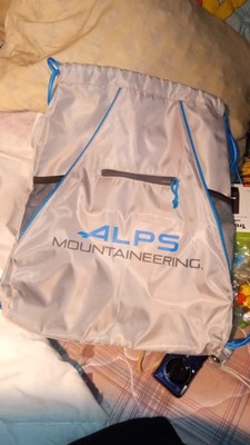Alps Mountaineering Cinch Drawstring Bag Backpack Gray/Blue | eBay