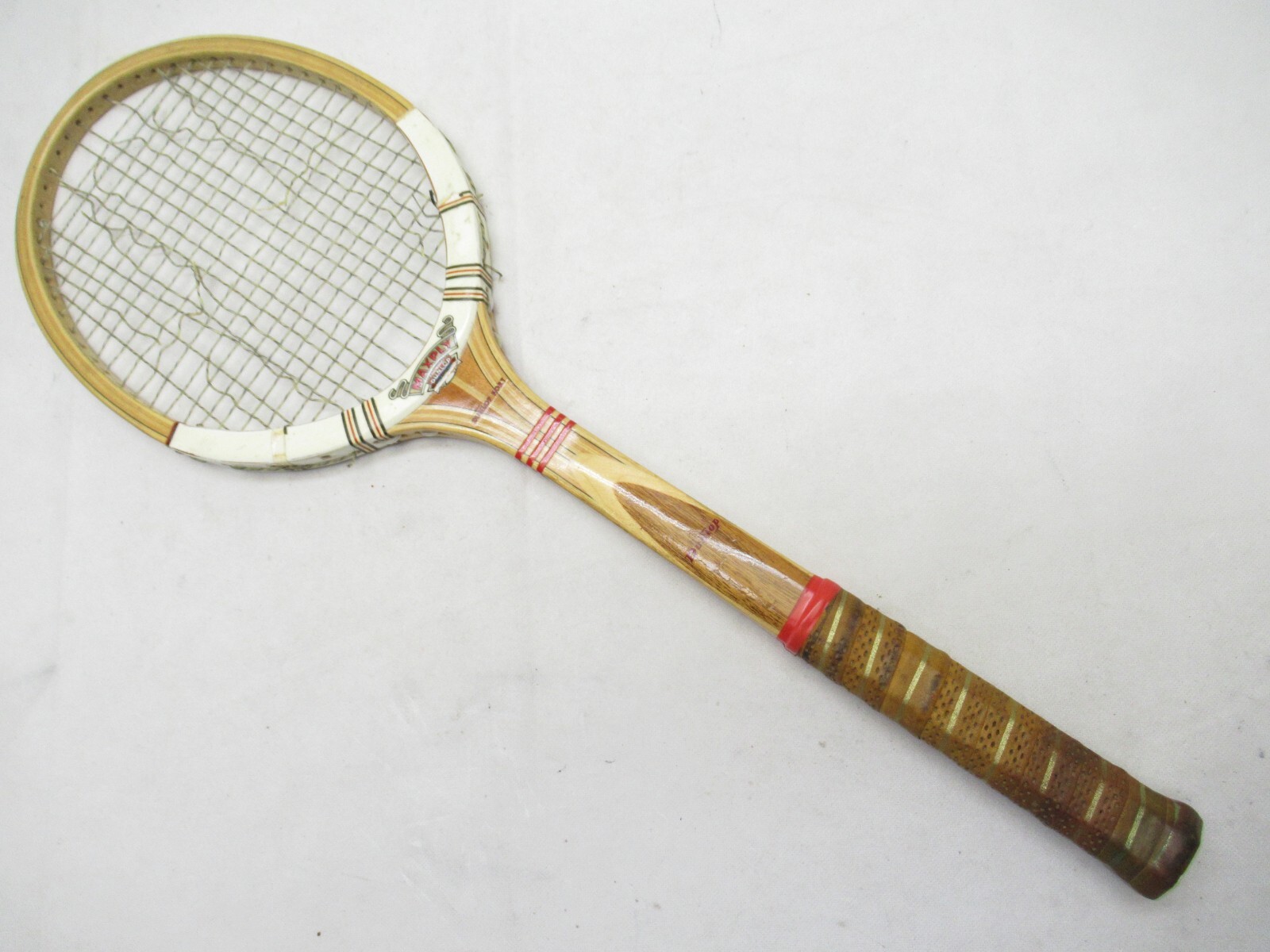VINTAGE DUNLOP "MAXPLY FORT" WOODEN TENNIS RACQUET. ANTIQUE / DISPLAY ...
