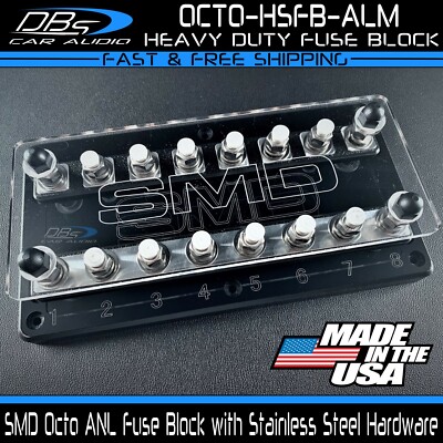 8 Spot ANL Aluminum Fuse Block - Steve Meade OCTO Power Distribution ...