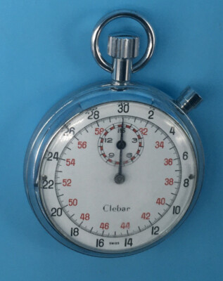 Clebar CLETIMER Mechanical Wind Up STOPWATCH - VINTAGE Runs | eBay