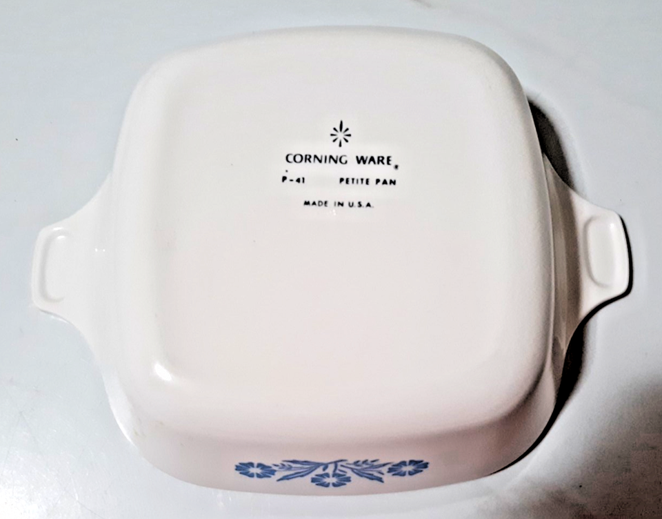 Vintage CORNING WARE Blue Cornflower PETITE PAN P-41-B 1.75 Cup | eBay