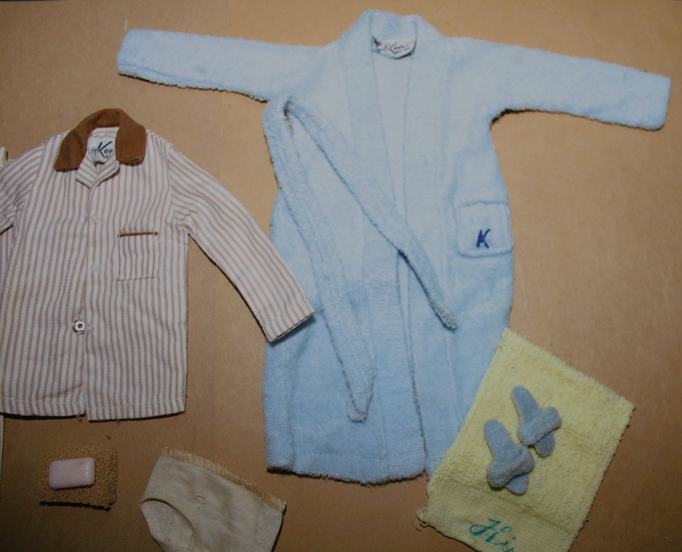 VINTAGE 1960's KEN DOLL Barbie Boyfriend #784 TERRY TOGS #781 SLEEPER ...