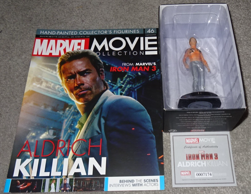Eaglemoss Marvel Movie Collection #46 Aldrich Killian Figurine with Mag ...