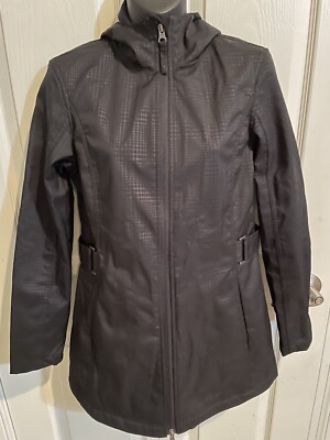 FreeTech Black With Design Hooded Jacket XS Nice ^^ | eBay