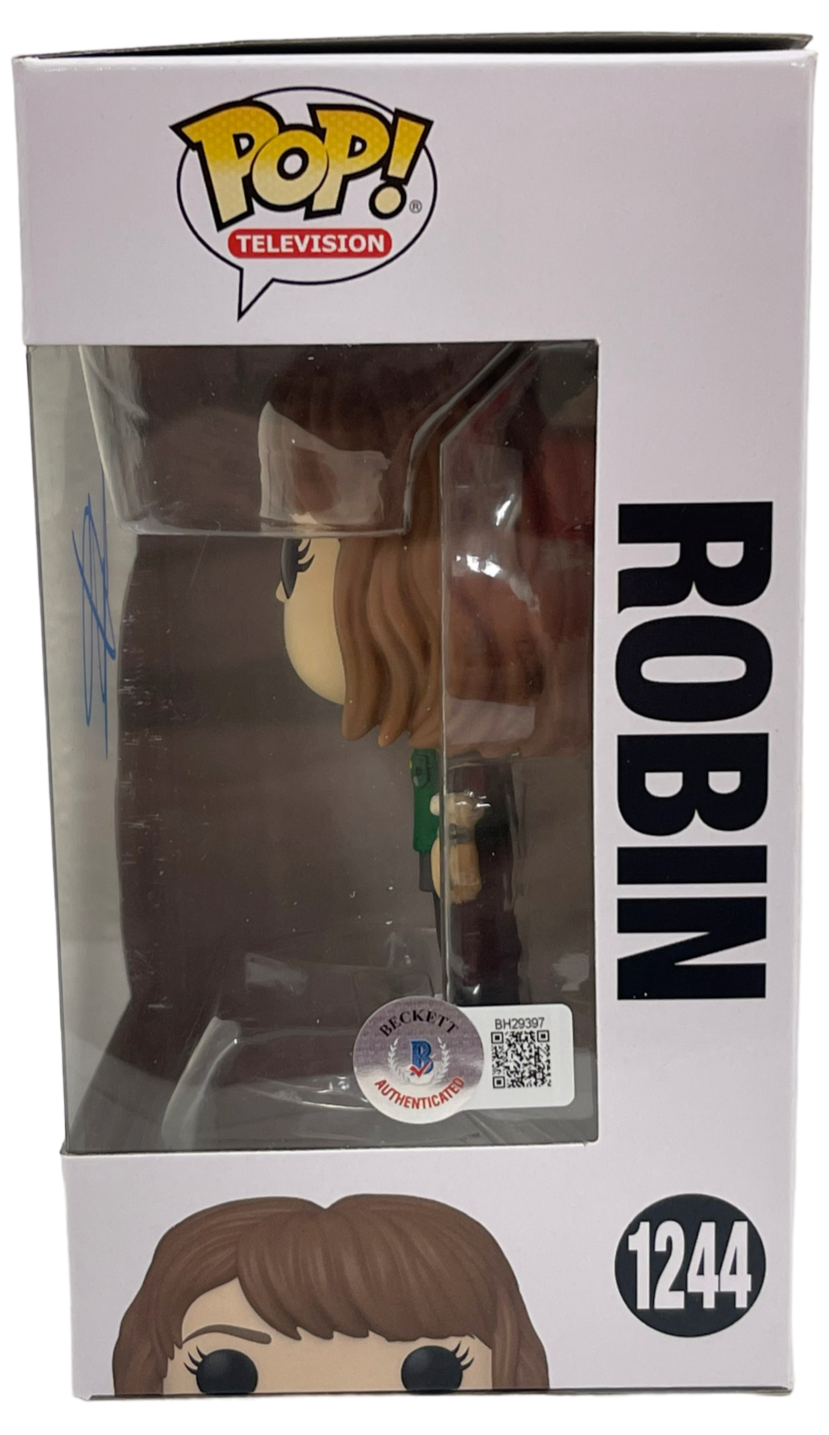MAYA HAWKE SIGNED ROBIN STRANGER THINGS 1244 FUNKO AUTHENTIC AUTOGRAPH ...