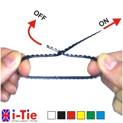 Rapstrap i-Tie QUICK-RELEASE releasable & reusable cable tie strips ...