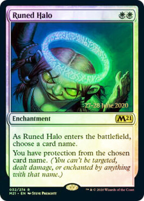 1x Runed Halo - Foil - Prerelease Promo NM-Mint, English Prerelease ...