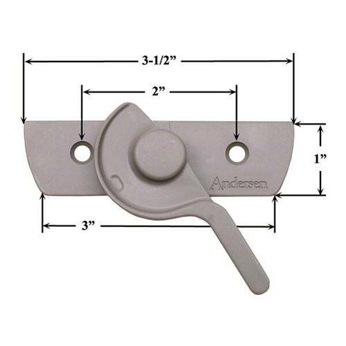 Andersen Windows Woodwright Sash - Lock & Keeper Kit - STONE - 0102006 ...