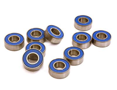 Low Friction Blue Rubber Sealed Ball Bearings (10) 5x11x4mm for RC ...