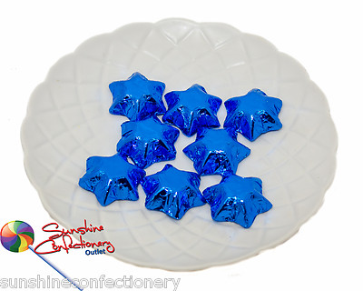 Chocolate Foil Stars - (Electric Blue) 300g - MILK CHOCOLATES Postage ...